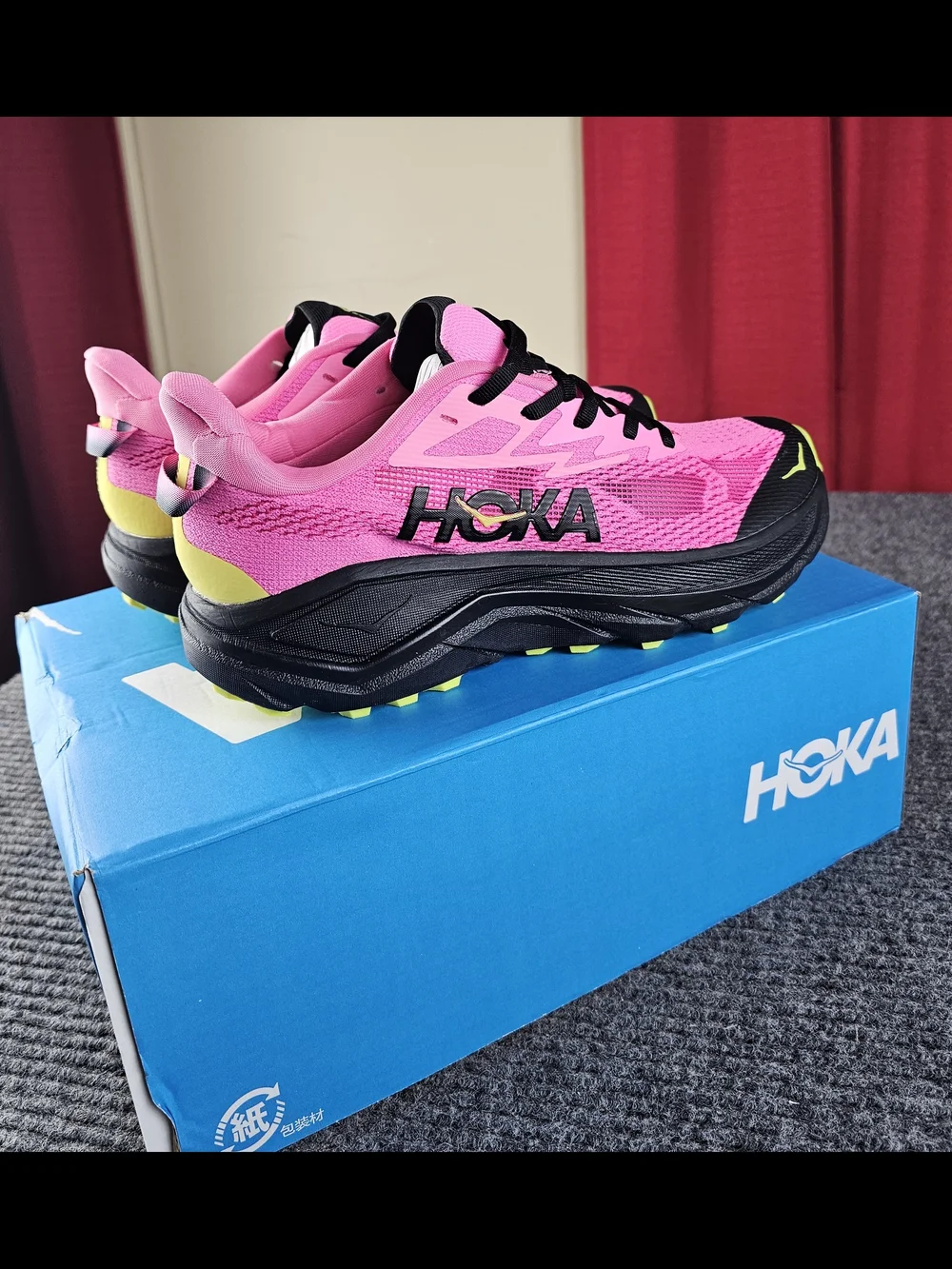 Hoka | Shoes | Hoka Challenger 8 Size 75b Pink Black Running Shoes New ...